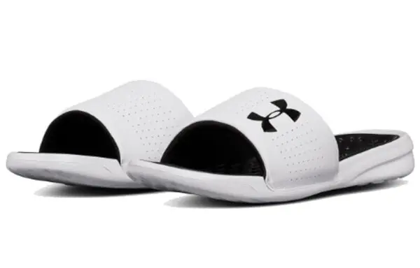 Under Armour Playmaker Slides - White/black