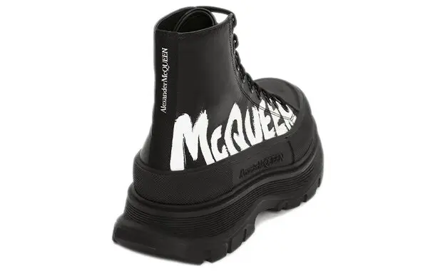 Alexander McQueen Lace Up Ankle Boots