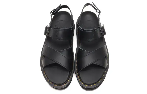 Dr. Martens Voss Ii Leather Strap Sandals - Black