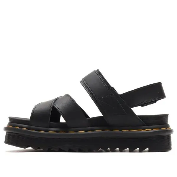 Dr. Martens Voss Ii Leather Strap Sandals - Black