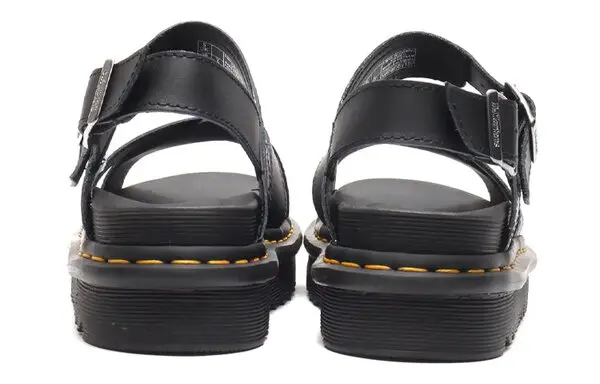 Dr. Martens Voss Ii Leather Strap Sandals - Black