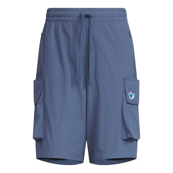 Adidas Cargo Shorts With Drawstring Waist