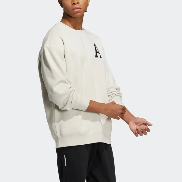 Adidas Letter Graphic Crewneck Sweater