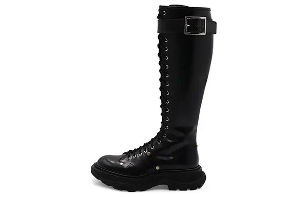 Alexander McQueen Tread Slick Lace Up Boots