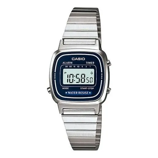 Casio Stainless Steel Digital Watch - Blue