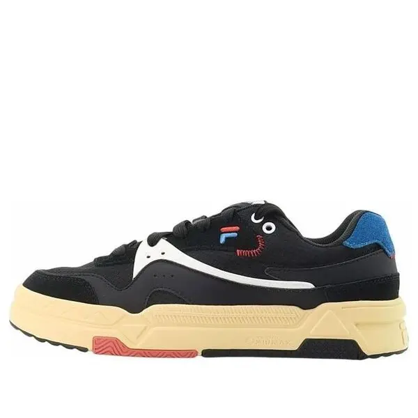 FILA FUSION Lace-up Casual Skate Shoes - Black/white/blue