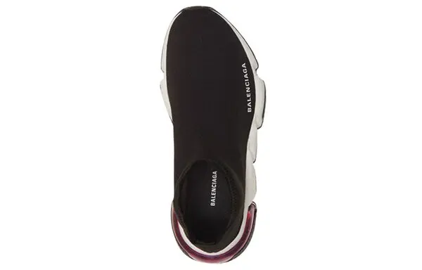 Balenciaga Speed Trainer Sneakers - Black/pink
