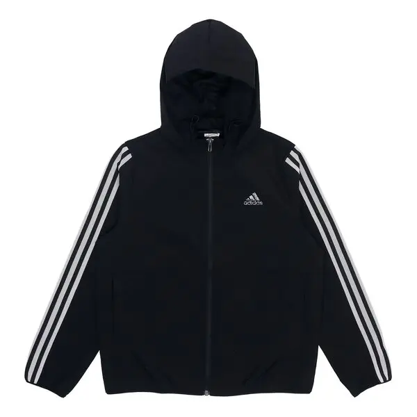 Adidas Classic Stripe Hooded Jacket