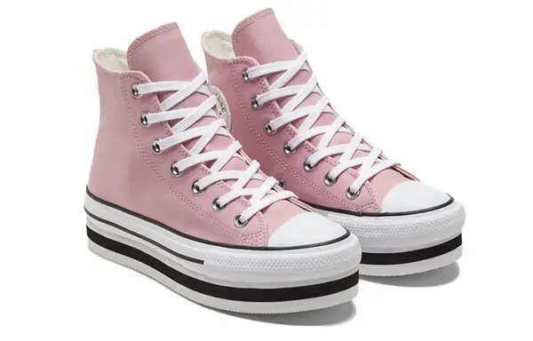 CONVERSE Chuck Taylor All Star Platform High Top Sneakers - Pink/blue