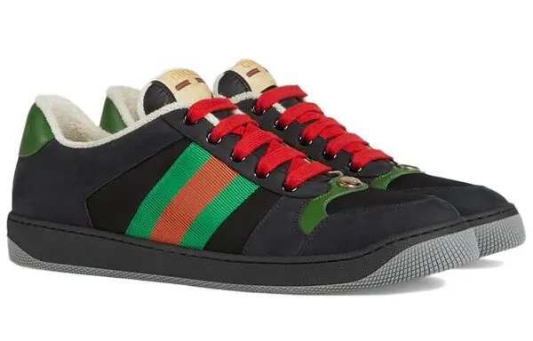 Gucci Screener Suede Sneakers