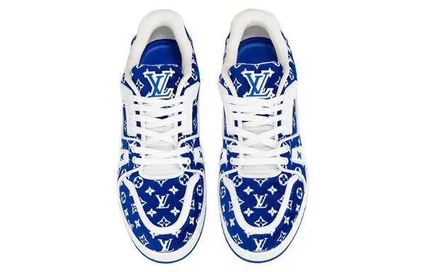 LOUIS VUITTON Trainer Sneakers - Blue/white
