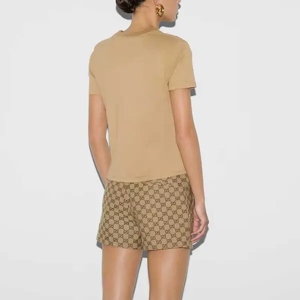 Gucci Cotton Jersey T-shirt With Logo Print