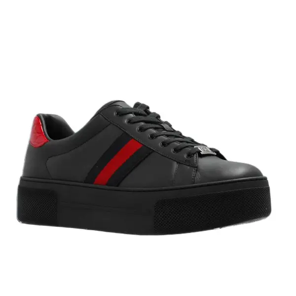 Gucci Ace Leather Platform Sneakers