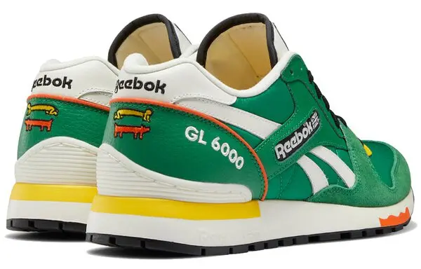 REEBOK Keith Haring X Gl 6000 "dog And Human Heel Print" Sneakers - Green