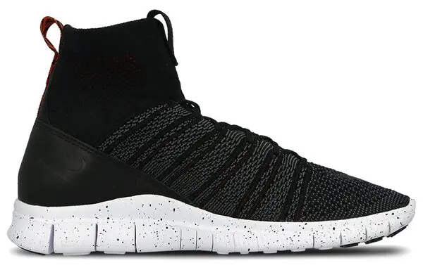 Nike Free Flyknit Mercurial High Top Sneakers - Black