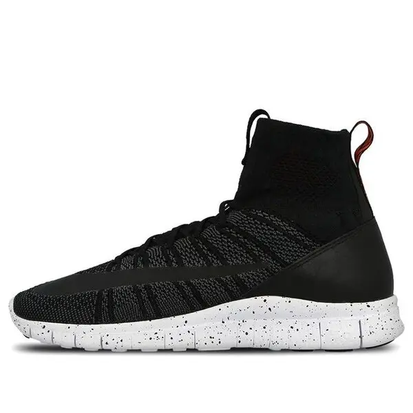 Nike Free Flyknit Mercurial High Top Sneakers - Black