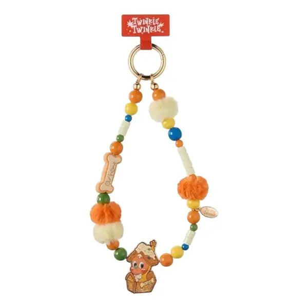 POP MART Stars Delicious Moments Collection Cell Phone Lanyard 'cookie House - Multi-color