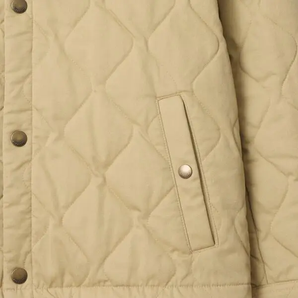 Burberry Long Sleeve Quilted Gabardine Jacket