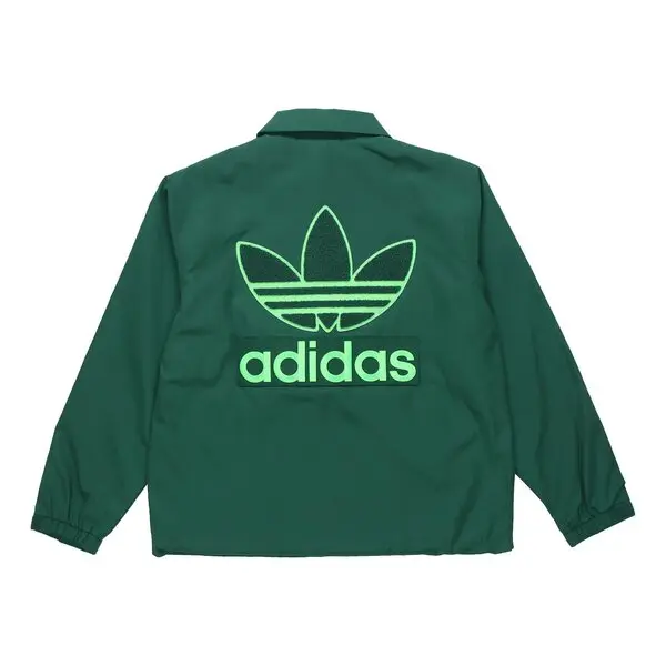 Adidas Originals Big Trefoil Logo Jacket - Green
