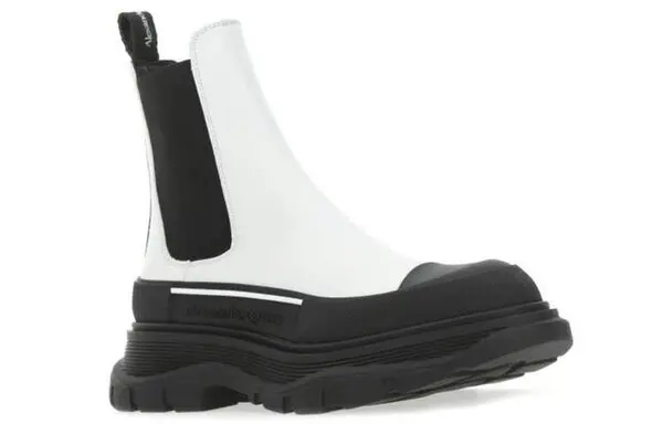 Alexander McQueen Tread Slick Boots - White/black
