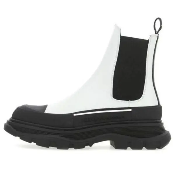 Alexander McQueen Tread Slick Boots - White/black