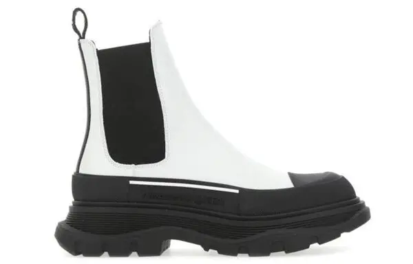 Alexander McQueen Tread Slick Boots - White/black