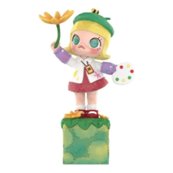 POP MART Molly "world Of Blooms" Scenery Along The Way 20th Anniversary Figure - Multi-color