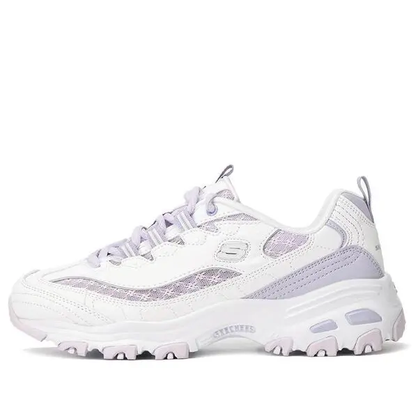 Sketchers D'lites 1.0 Sneakers - White/purple