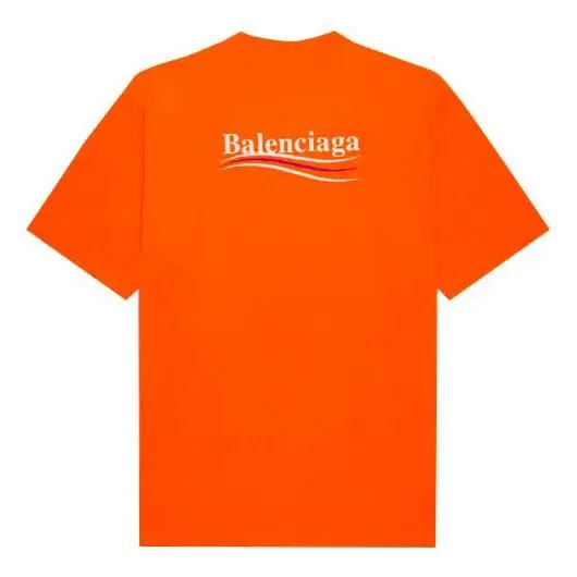 Balenciaga Large Fit T-shirt 'fluo - Orange