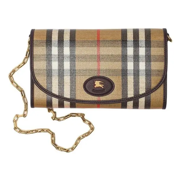 Burberry Highlands Chain Wallet - Sand