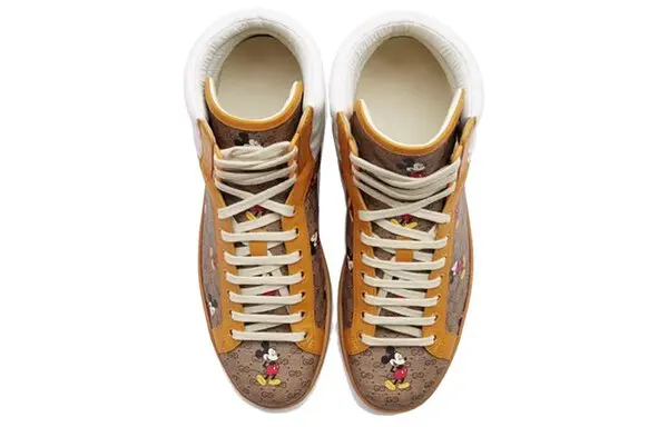 Gucci X Disney Mickey Mouse Gg High Top Sneakers