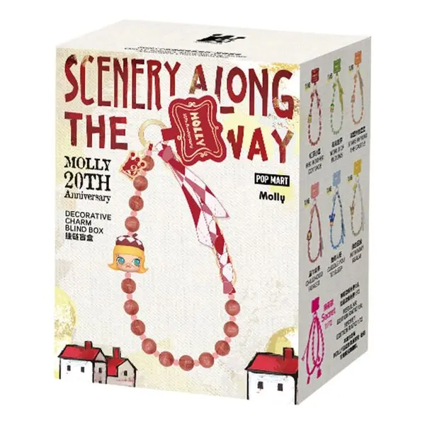 POP MART Molly Scenery Along The Way Decorative Charm Blind Box - Multi-color