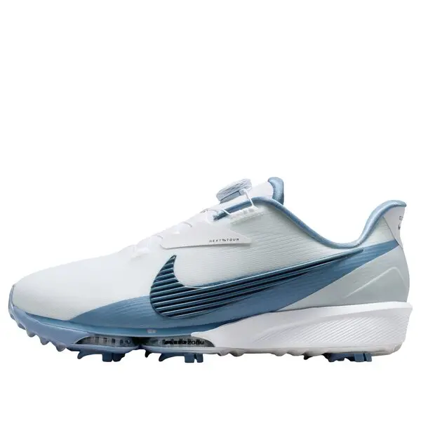 Nike Next% Tour Boa 3 Wide Golf Sneakers - White/work Blue/thunder Blue