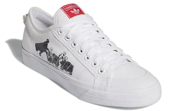 Adidas Star Wars X Nizza 'intergalactic Race' Sneakers - White/black