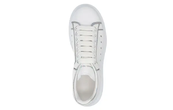 Alexander McQueen Oversized Sneaker - White/silver Holo