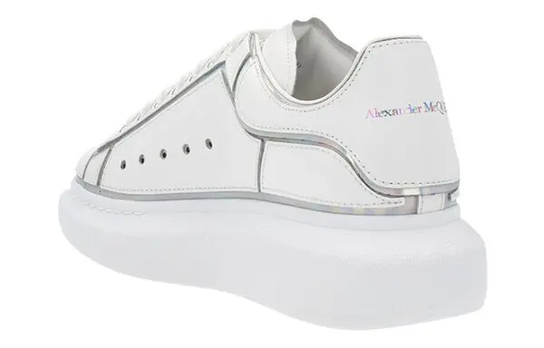 Alexander McQueen Oversized Sneaker - White/silver Holo