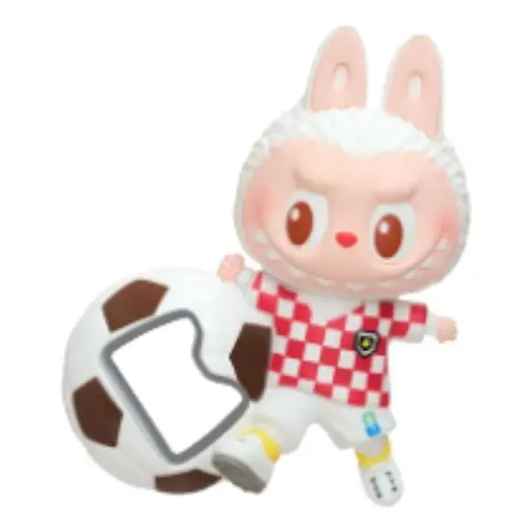 POP MART The Monsters × Fifa Series Bottle Opener Fridge Magnet 'seal The Victory - Multi-color