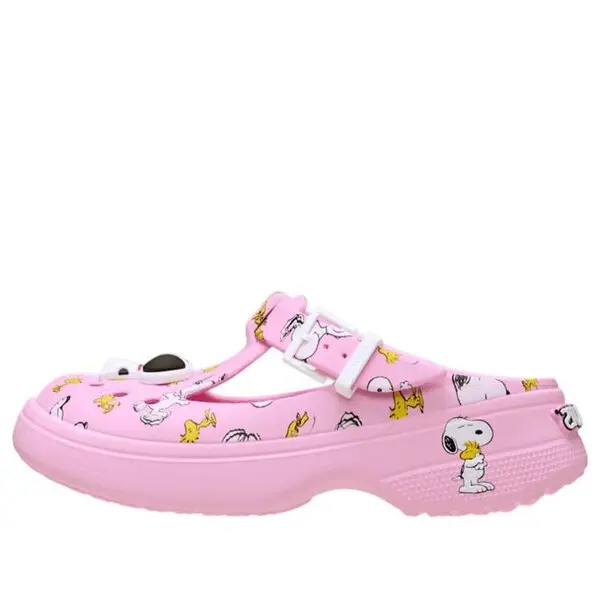 CROCS X Peanuts Snoopy Mary Jane Clogs - Pink
