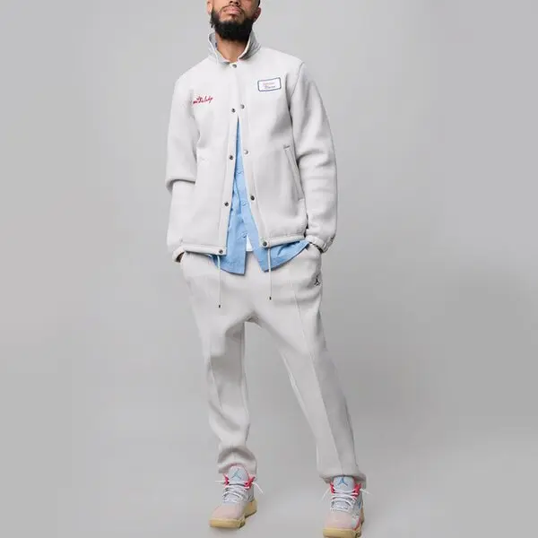 JORDAN X Union La Coaches Jacket Beige White