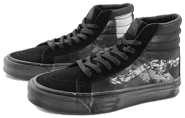 VANS Sk8-hi Lx Smoke And Mirrors X Concepts High Top Sneakers - Black/smoke