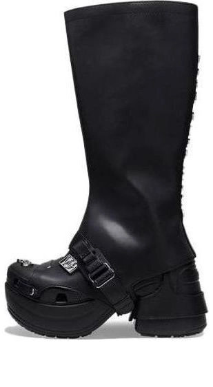 CROCS Feng Chen Wang X X Siren Clog "multi-wear" Boots - Black