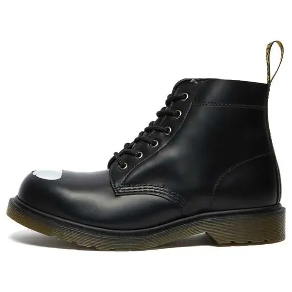 Dr. Martens 101 Exposed Steel Toe Leather Ankle Boots - Black