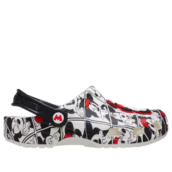 CROCS Classic Clogs "mickey And Minnie" Graphic Print Slip-on - Multi-color