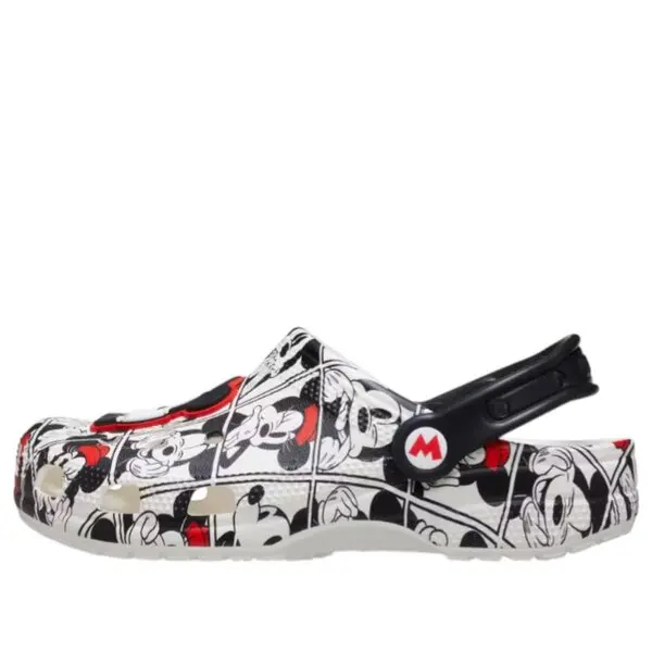 CROCS Classic Clogs "mickey And Minnie" Graphic Print Slip-on