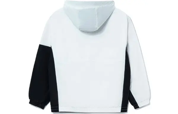 LI-NING Badfive Sports Basketball Hooded Jacket - White/black