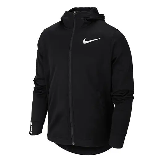 Nike Elite Basketball Training Hooded Jacket - Black