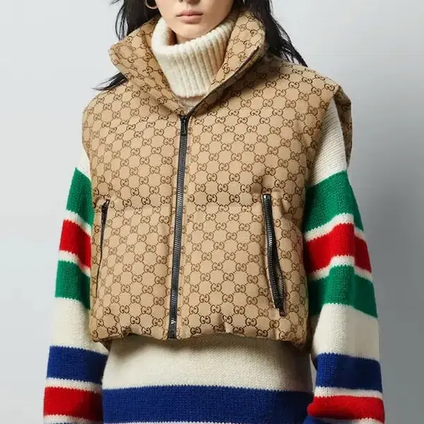 Gucci Gg Canvas Padded Vest