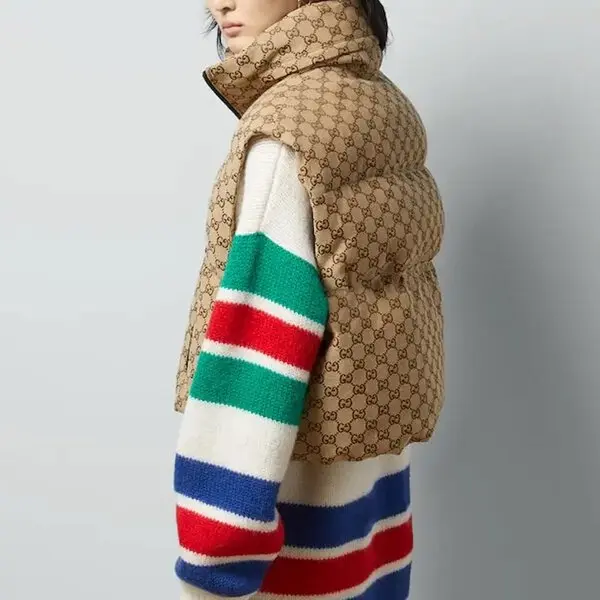 Gucci Gg Canvas Padded Vest