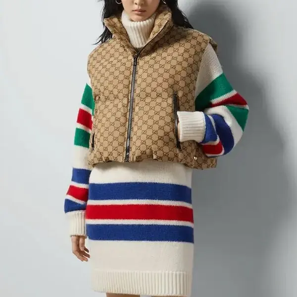 Gucci Gg Canvas Padded Vest