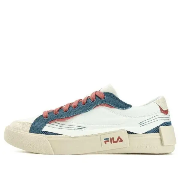 FILA FUSION Lifestyle Pop Skate Shoes - White/blue/red